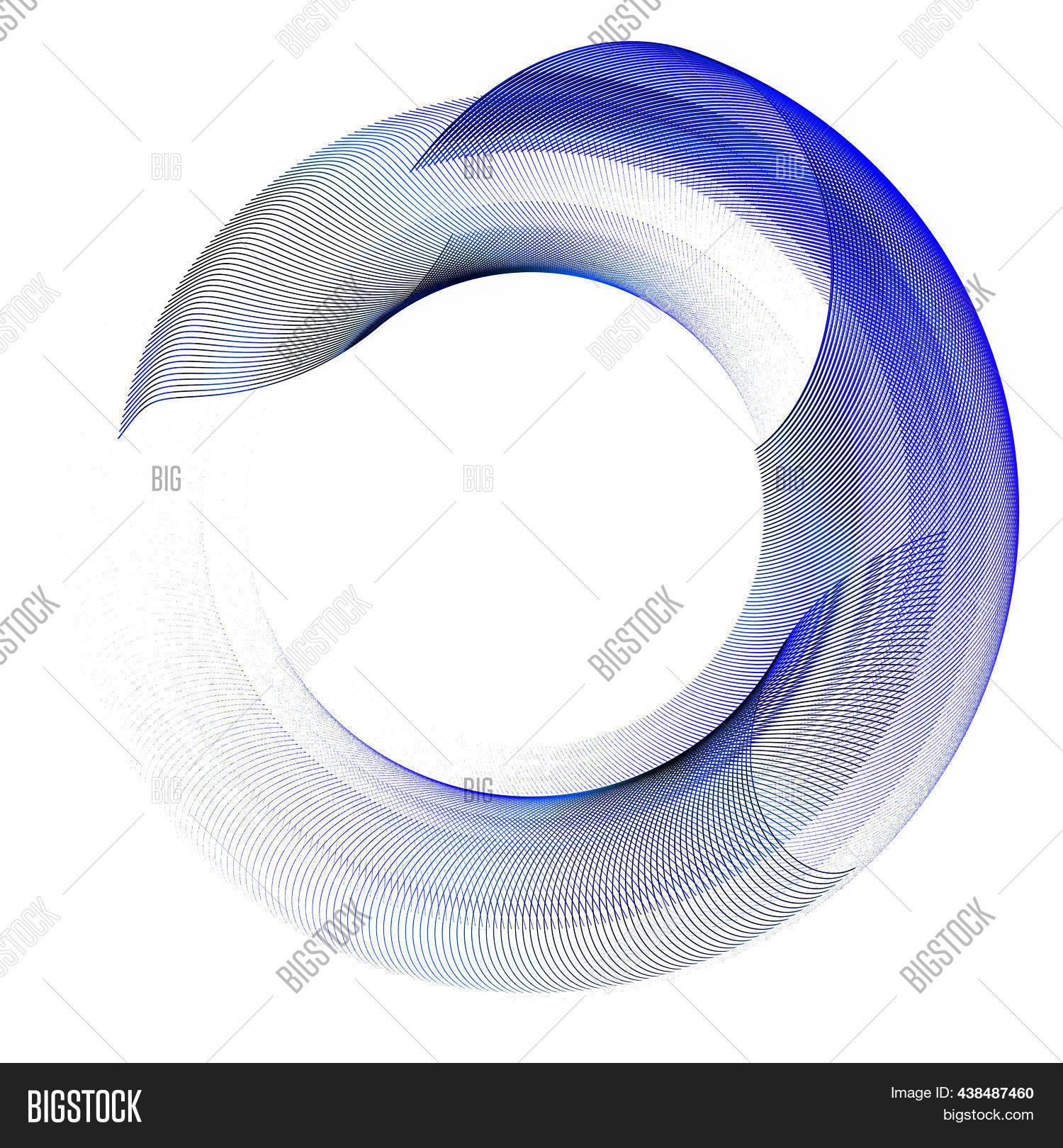 Blue Striped Rounded Image & Photo (Free Trial) | Bigstock
