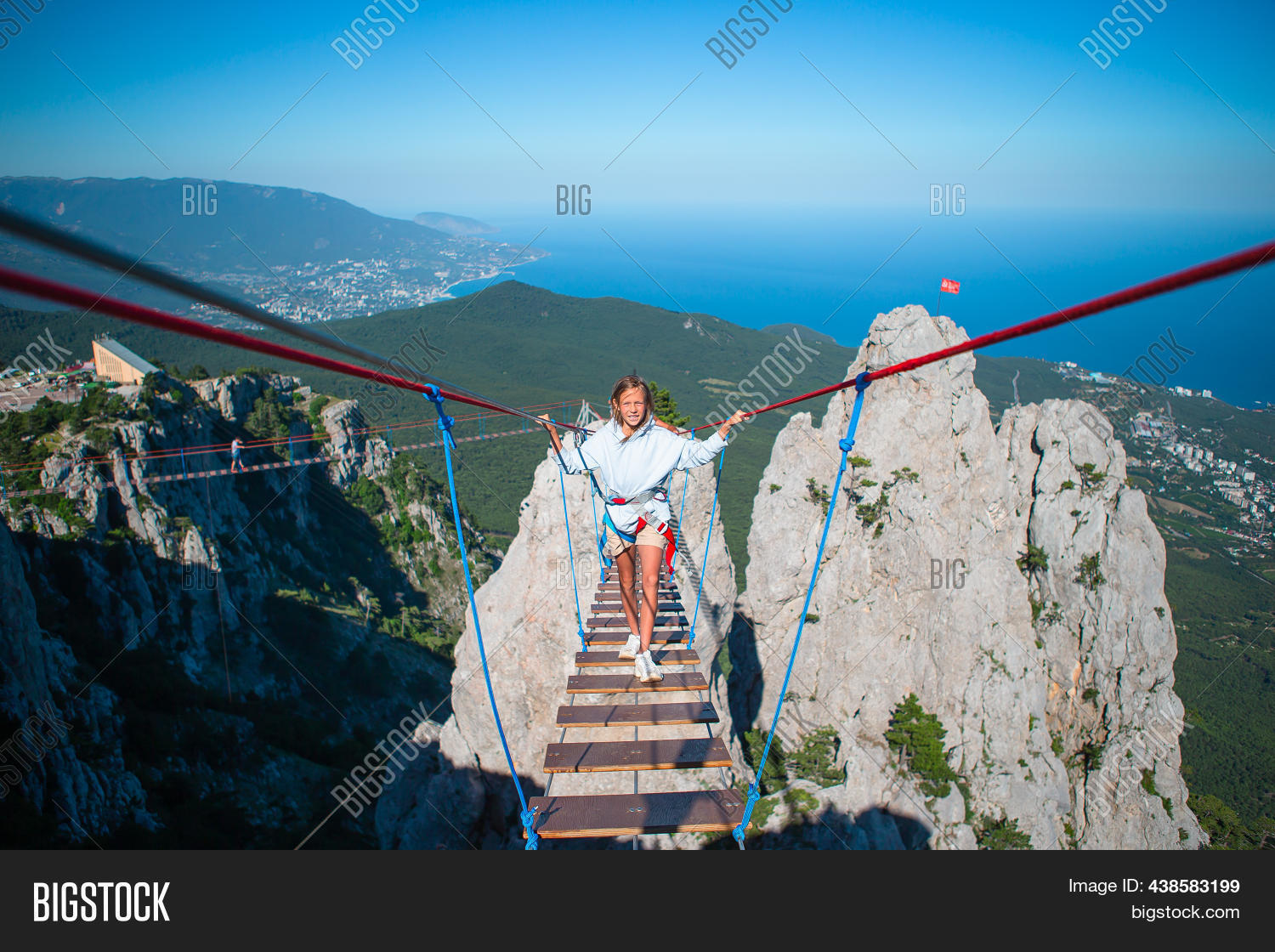 Girls Crossing Chasm Image & Photo (Free Trial) | Bigstock