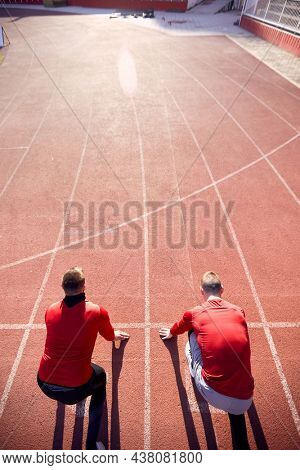 Two Men Starting Line Image & Photo (Free Trial) | Bigstock