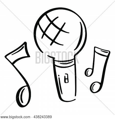 Karaoke Doodle. Hand Vector & Photo (Free Trial) | Bigstock