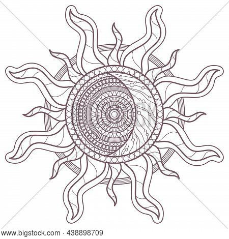 Adult Coloring Page Vector & Photo (Free Trial) | Bigstock