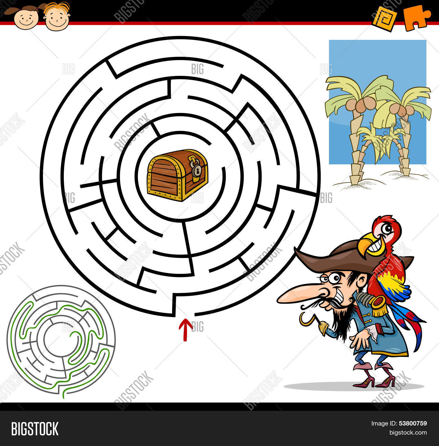 Cartoon Maze Vector & Photo (Free Trial) | Bigstock