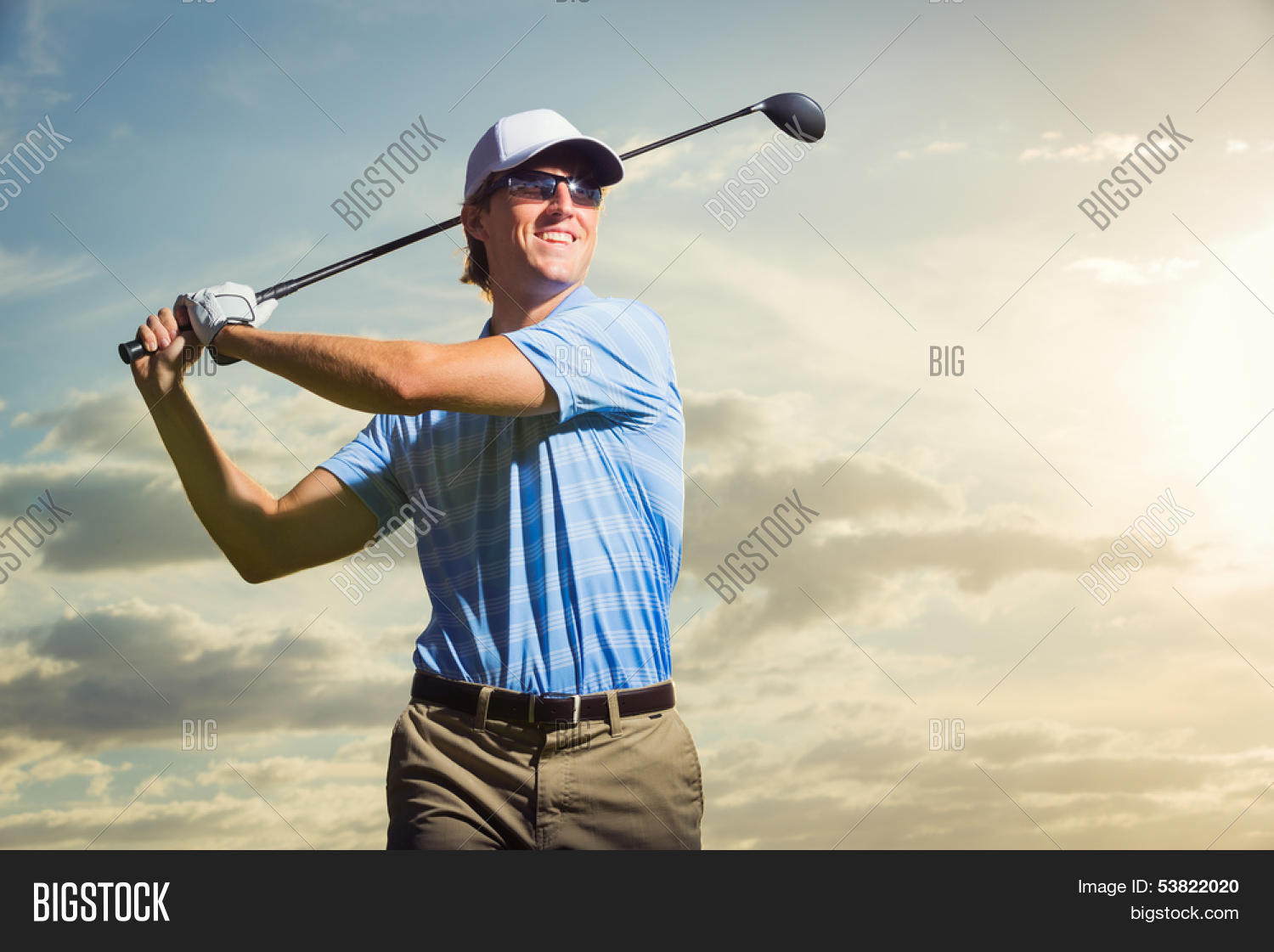 Golfer Sunset, Man Image & Photo (Free Trial) | Bigstock
