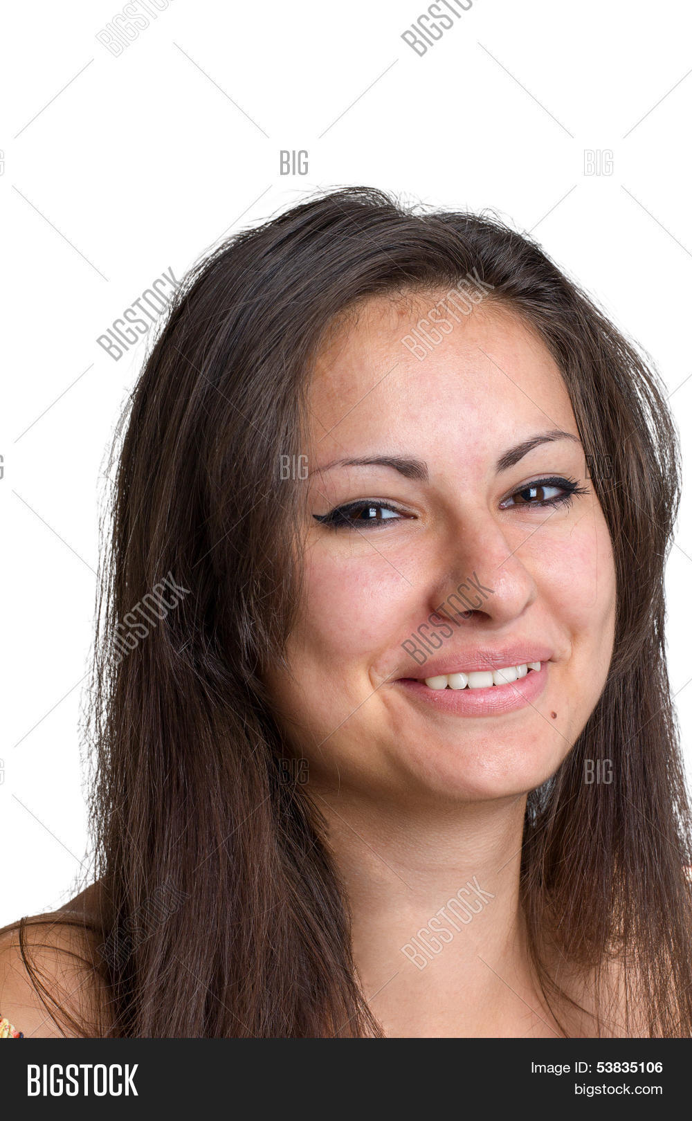 Smiling Girl Isolated Image & Photo (Free Trial) | Bigstock