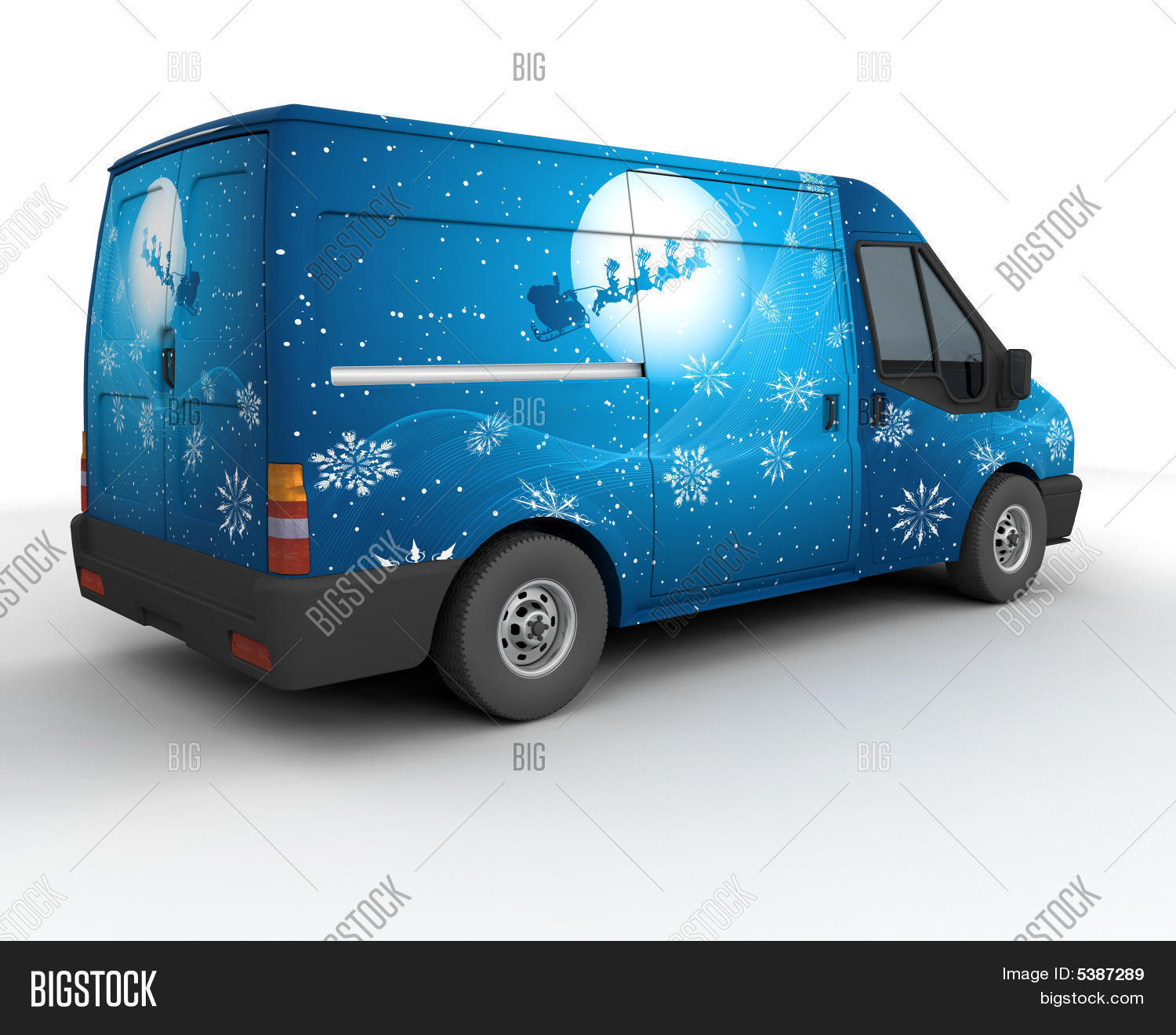Christmas Delivery Van Image & Photo (Free Trial) | Bigstock