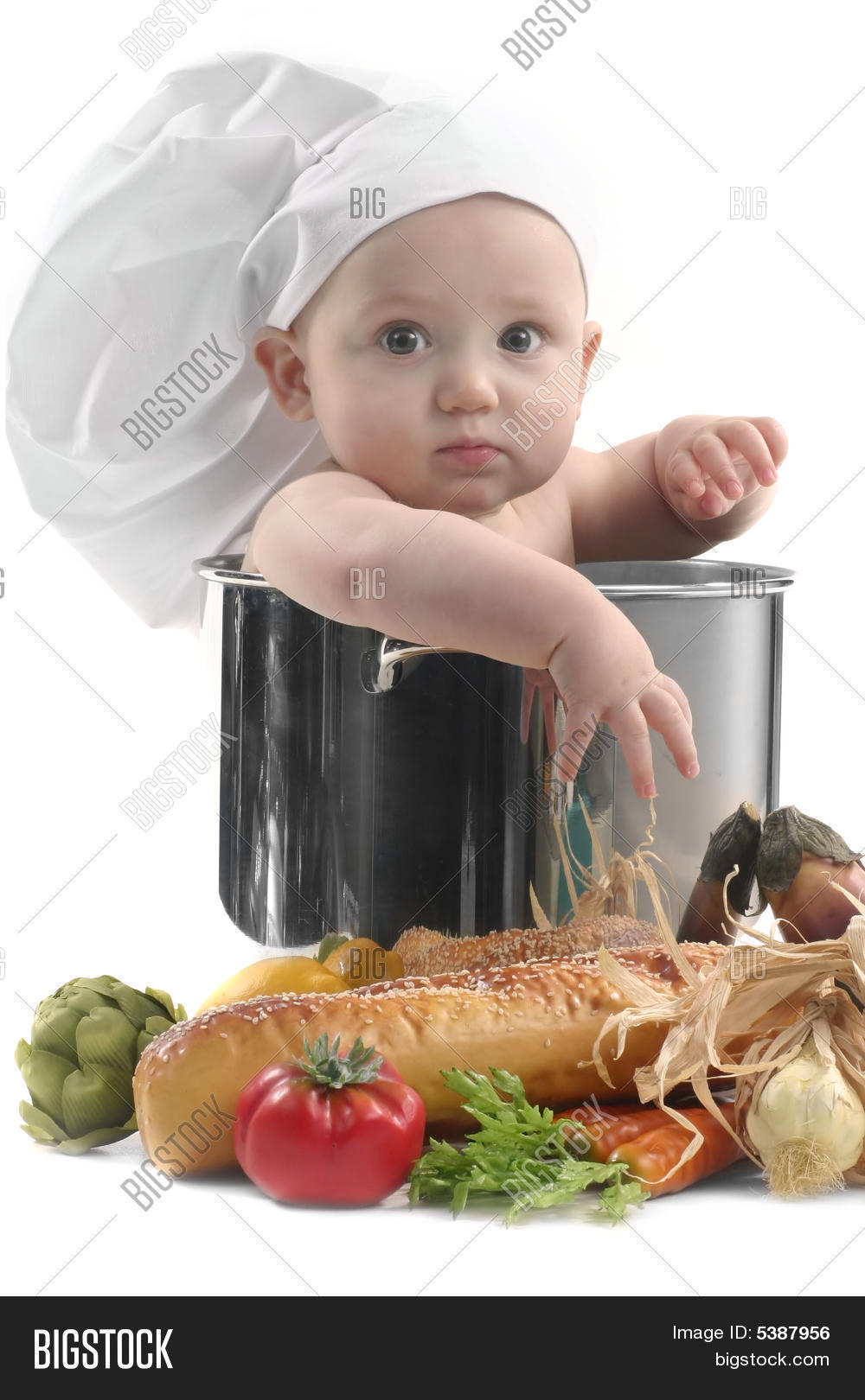Cute Chubby Baby Chef Image & Photo (Free Trial) | Bigstock