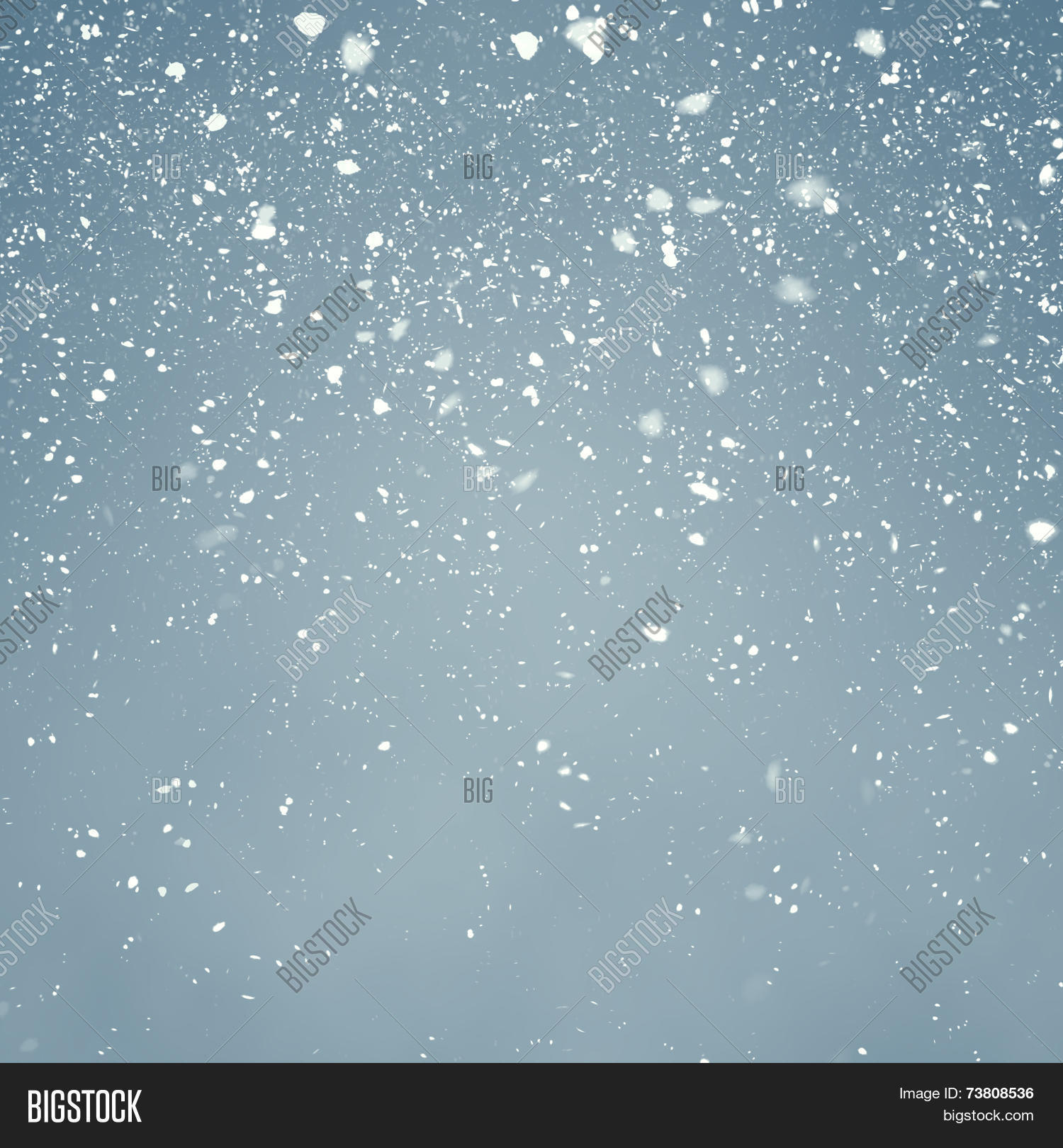 Snowfall Blue Image & Photo (Free Trial) | Bigstock
