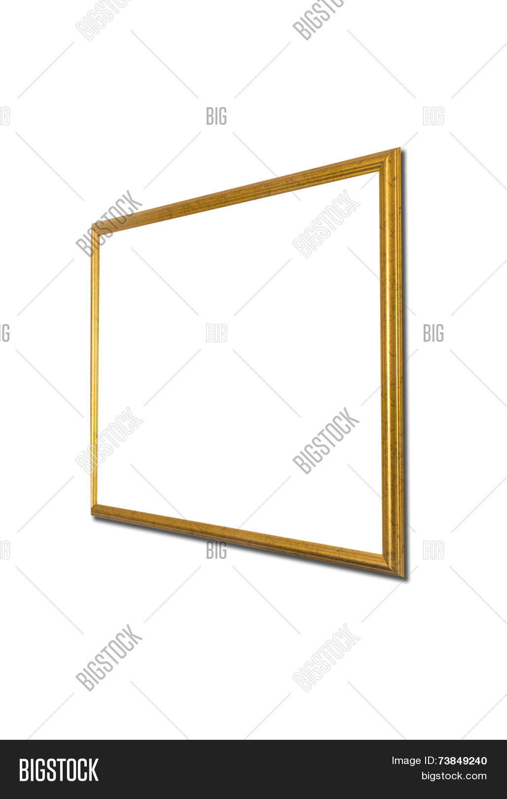 Gold Frame Isolated On Image & Photo (Free Trial) | Bigstock
