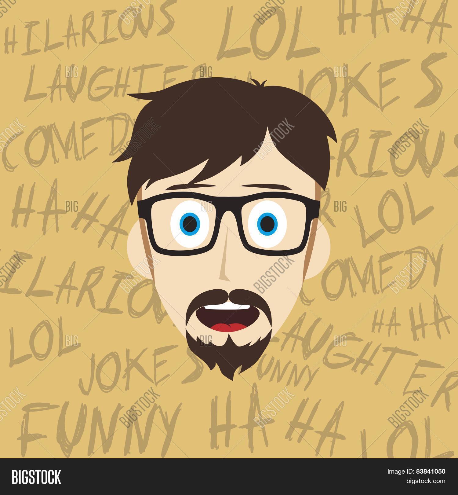 Laughing Guy Cartoon Vector & Photo (Free Trial) | Bigstock