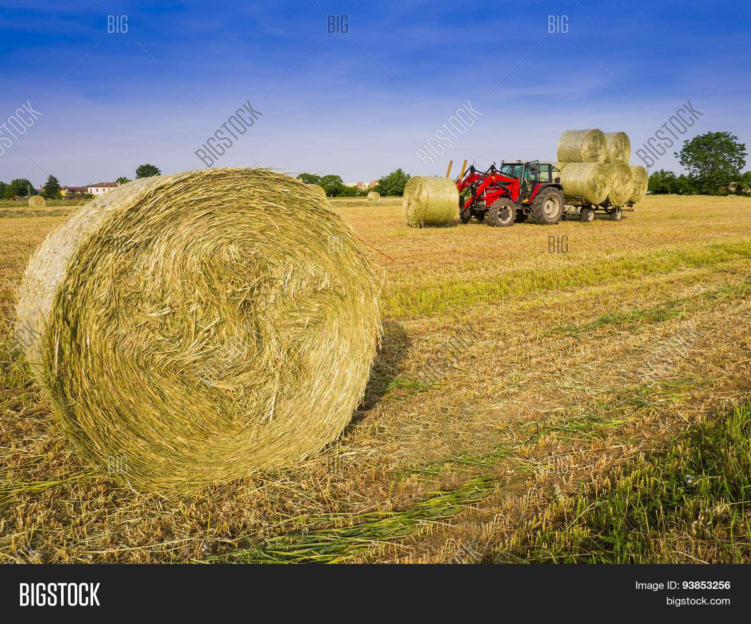 Hay Harvesting Machine Image & Photo (Free Trial) | Bigstock