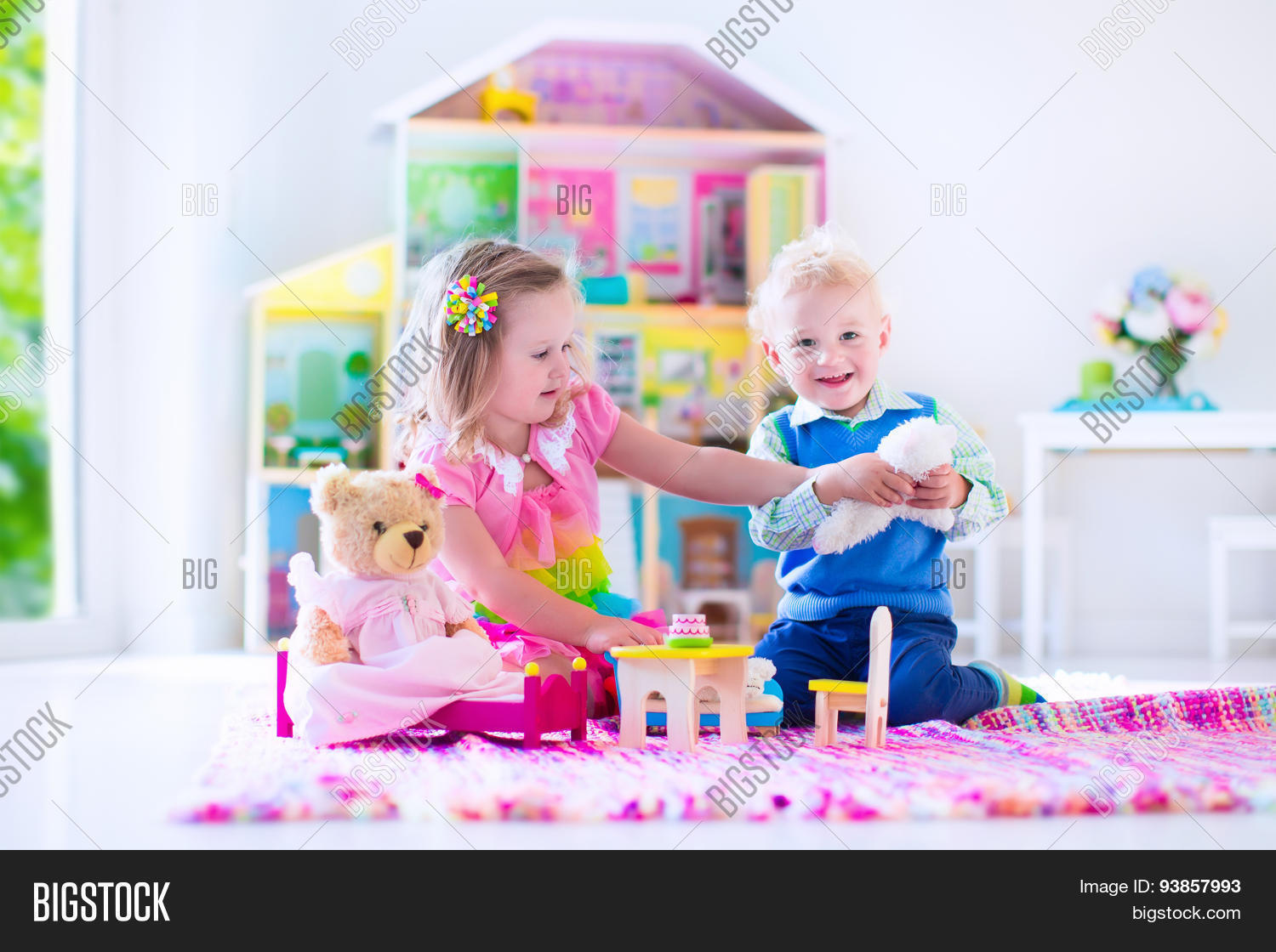 Kids Playing Stuffed Image & Photo (Free Trial) | Bigstock