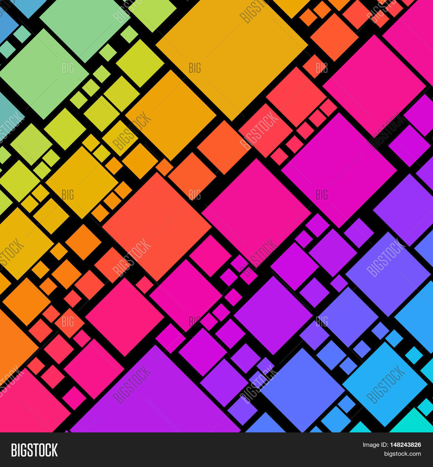 Lots Colorful Square Image & Photo (Free Trial) | Bigstock