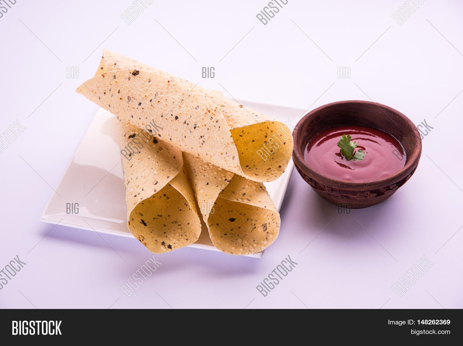 Rosted Papad Roll Image & Photo (Free Trial) | Bigstock