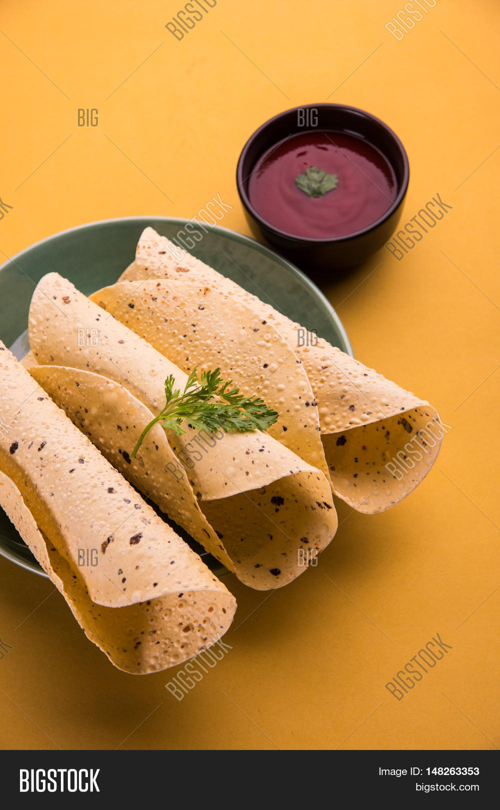 Rosted Papad Roll Image & Photo (Free Trial) | Bigstock