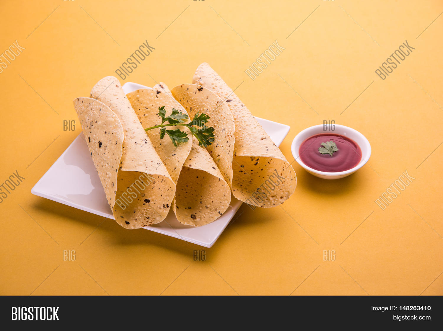 Rosted Papad Roll Image & Photo (Free Trial) | Bigstock