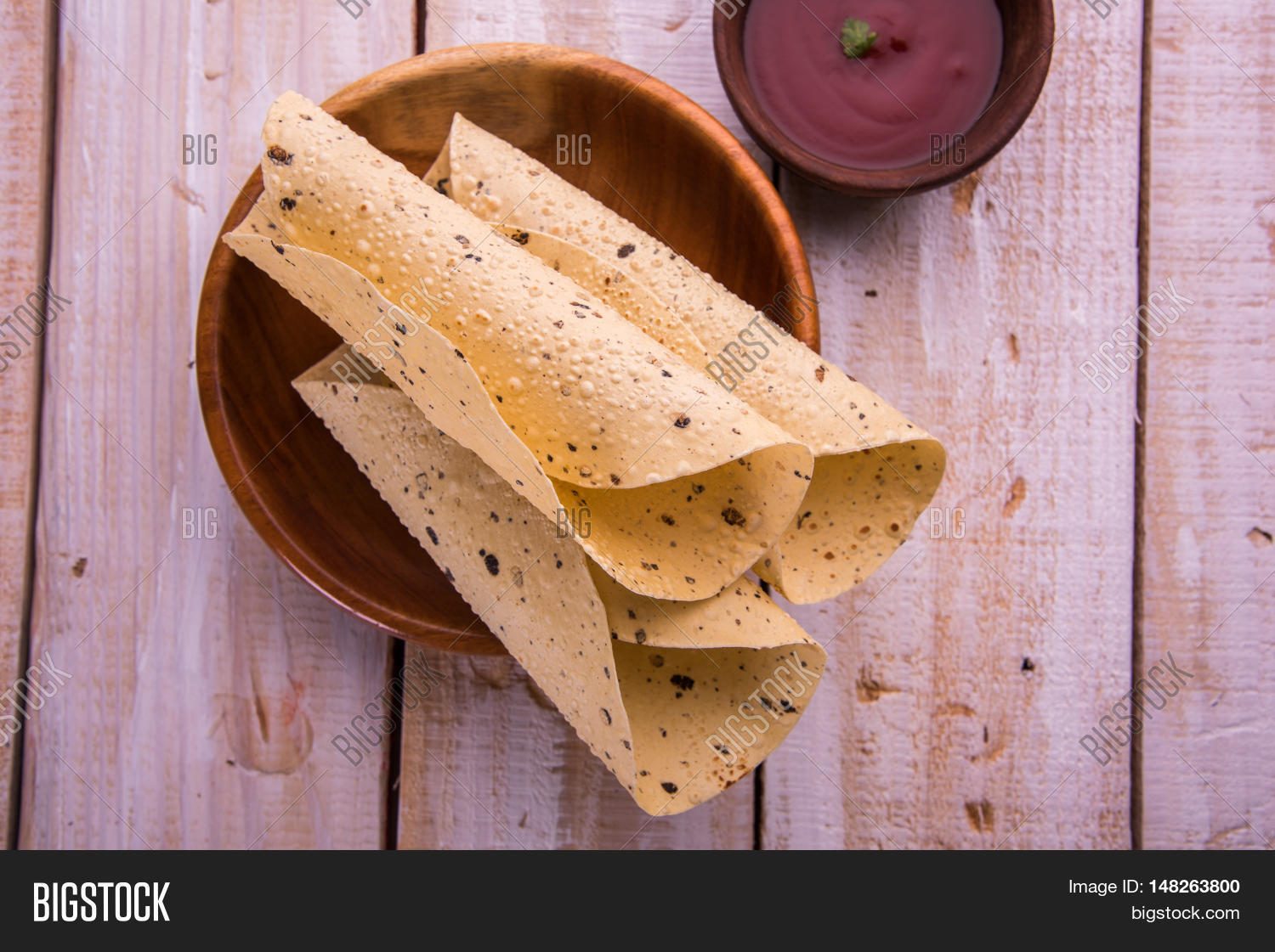 Rosted Papad Roll Image & Photo (Free Trial) | Bigstock
