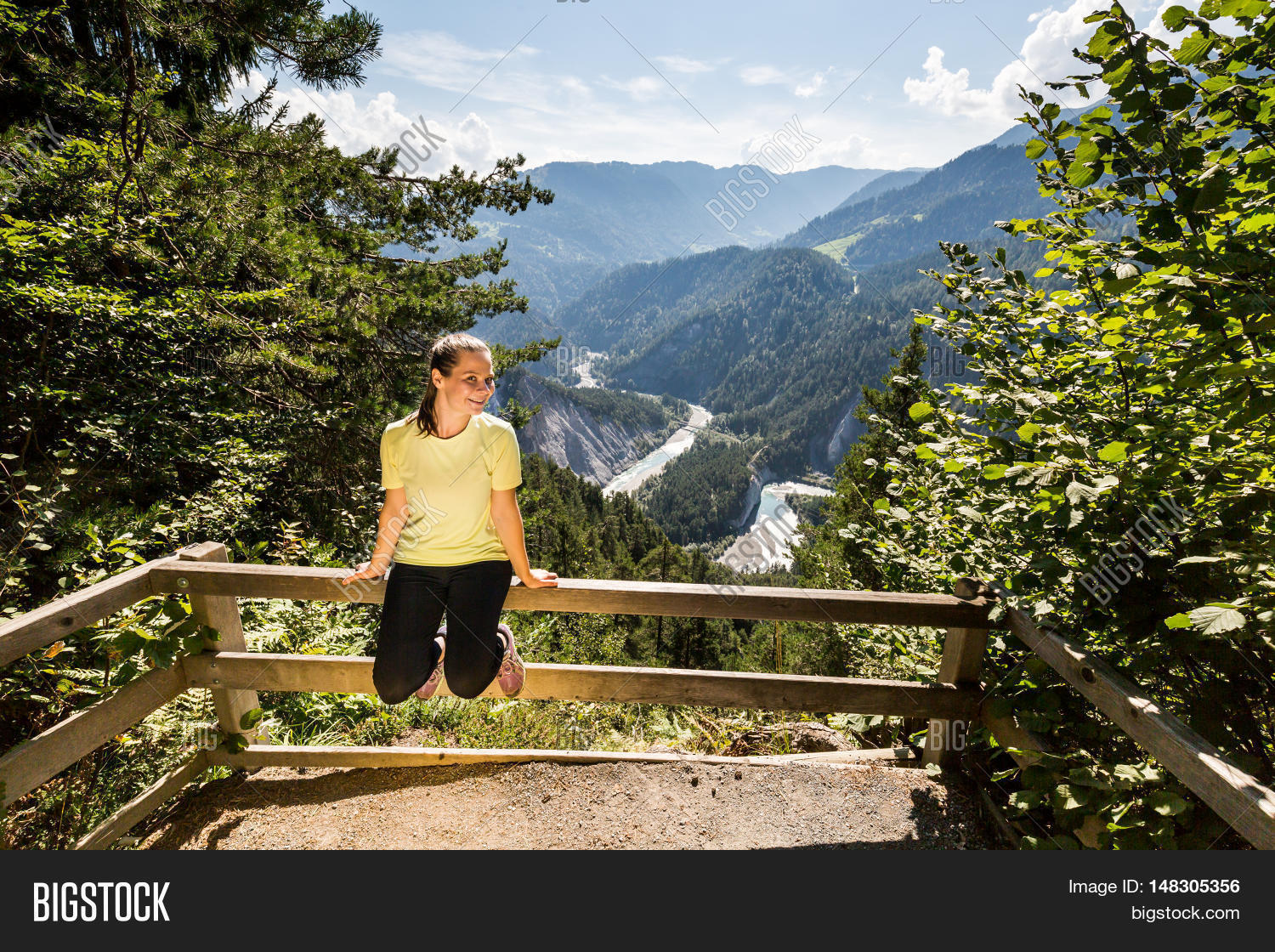 Girl On Viewpoint Image & Photo (Free Trial) | Bigstock