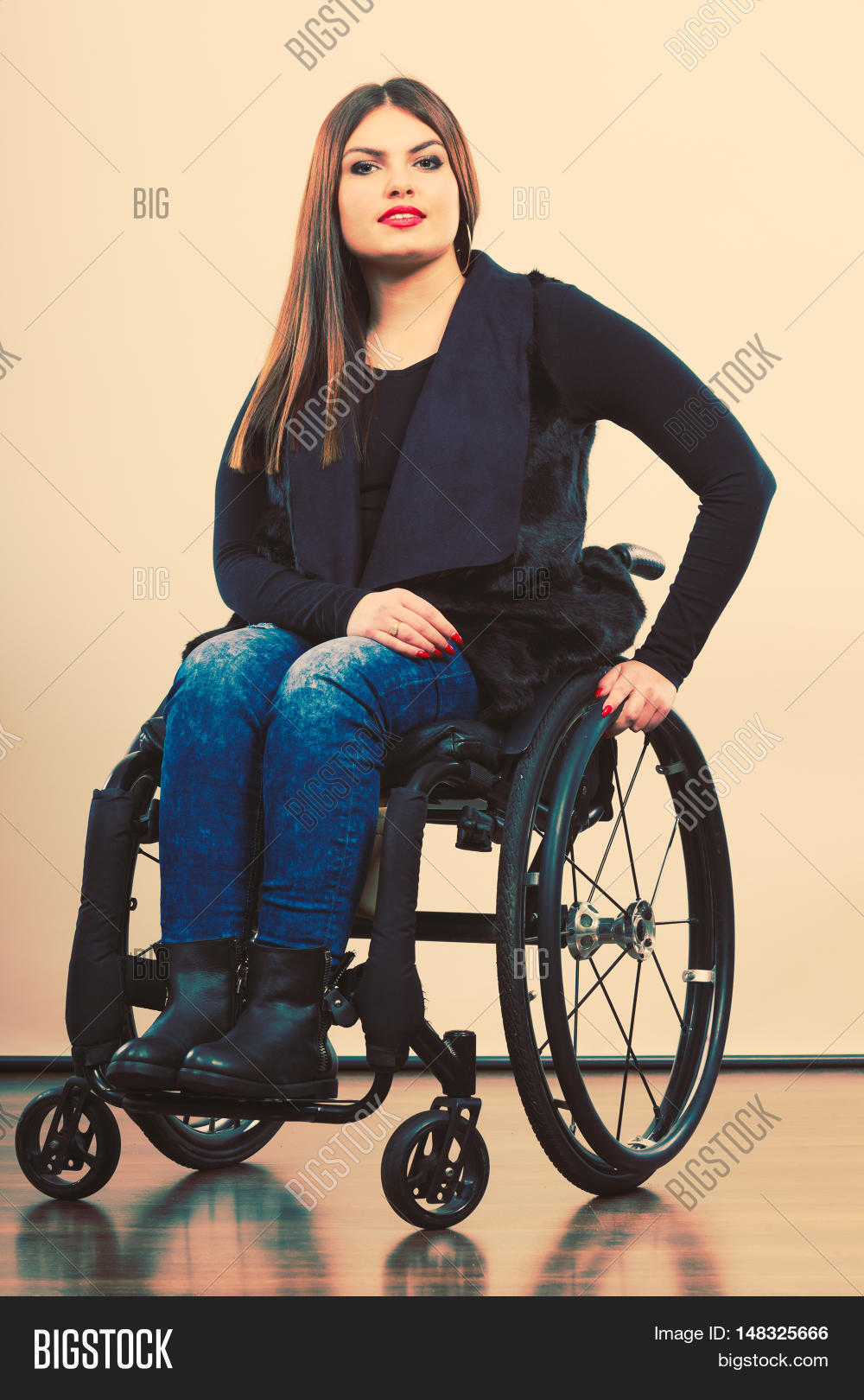 Disabled Young Girl On Image & Photo (Free Trial) | Bigstock
