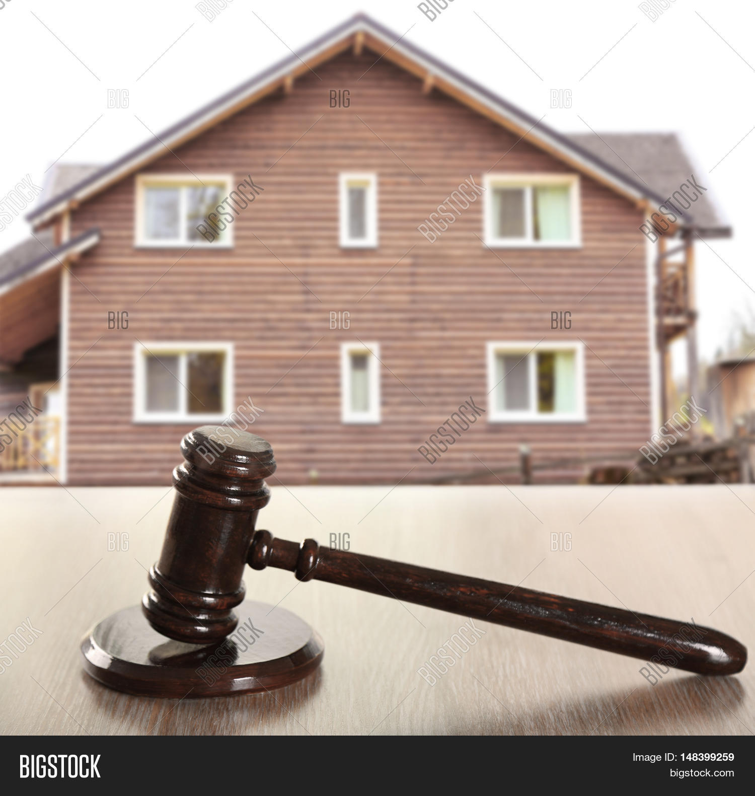 Gavel On Wooden House Image & Photo (Free Trial) | Bigstock