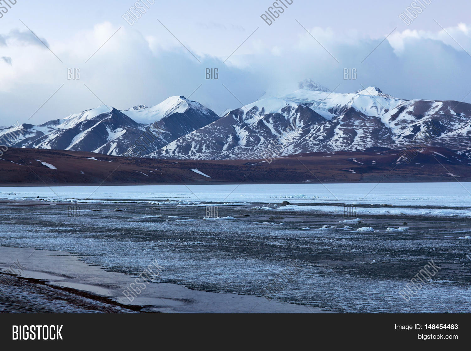 Rakshas Tal Lake Under Image & Photo (Free Trial) | Bigstock