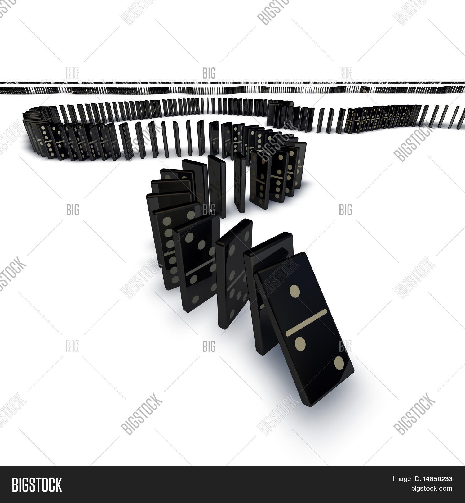Line Dominoes Falling Image & Photo (Free Trial) | Bigstock