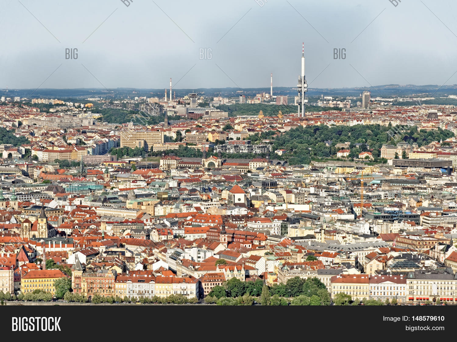 Aerial View Prague Image & Photo (Free Trial) | Bigstock