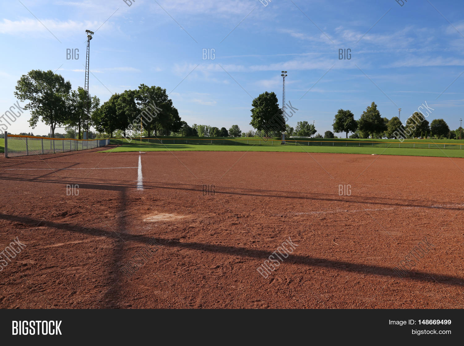 Empty Softball Field Image & Photo (Free Trial) | Bigstock