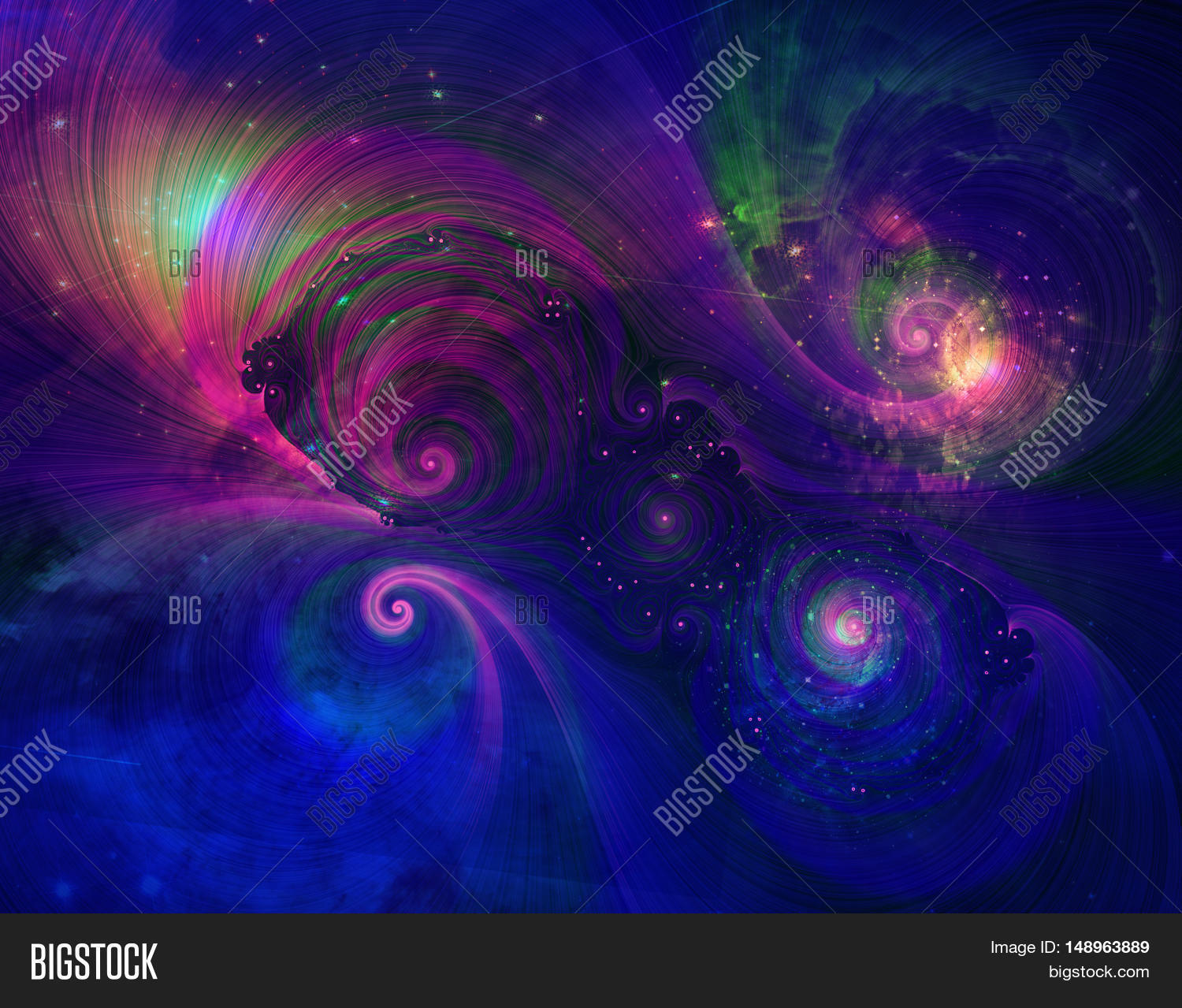 Deep Space Painting 3D Image & Photo (Free Trial) | Bigstock