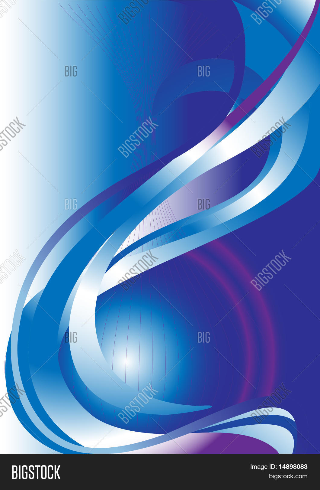 Blue Violet Wave On Vector & Photo (Free Trial) | Bigstock