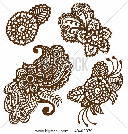 Mehndi Design. Vector & Photo (Free Trial) | Bigstock