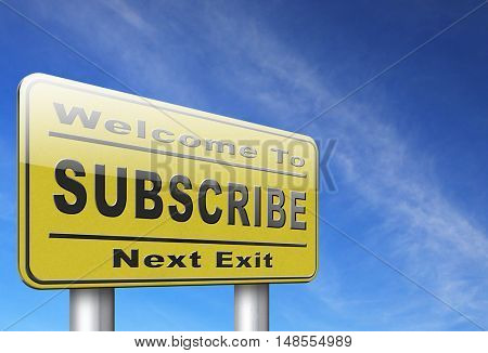 Subscribe Here Button Image & Photo (Free Trial) | Bigstock