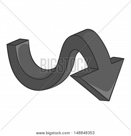 Big Curved Arrow Icon Vector & Photo (Free Trial) | Bigstock