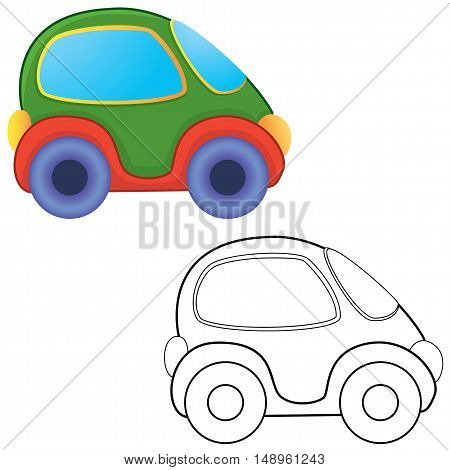 Cartoon Toy Car. Vector & Photo (Free Trial) | Bigstock