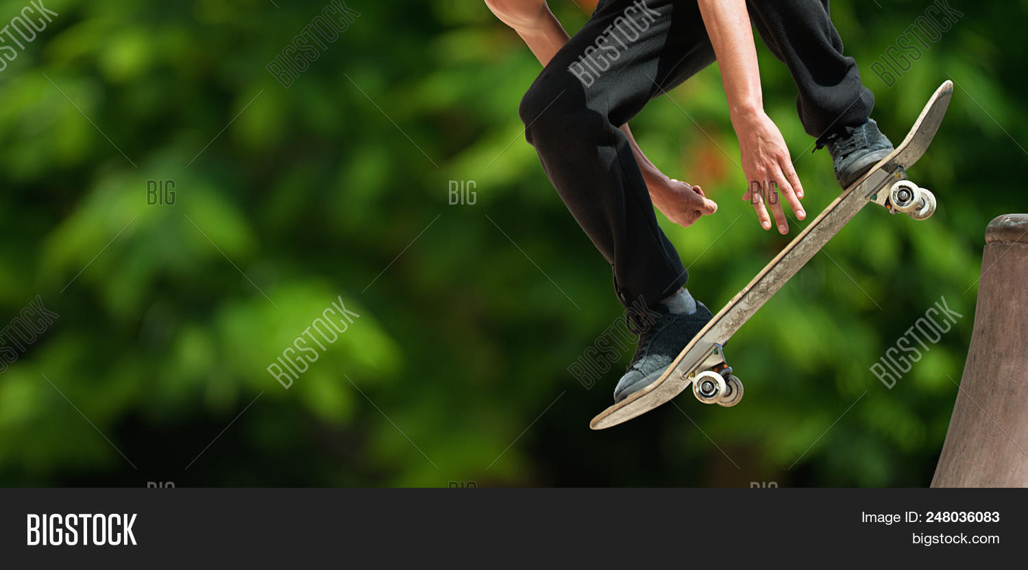 Skateboard Flying Over Image & Photo (Free Trial) | Bigstock