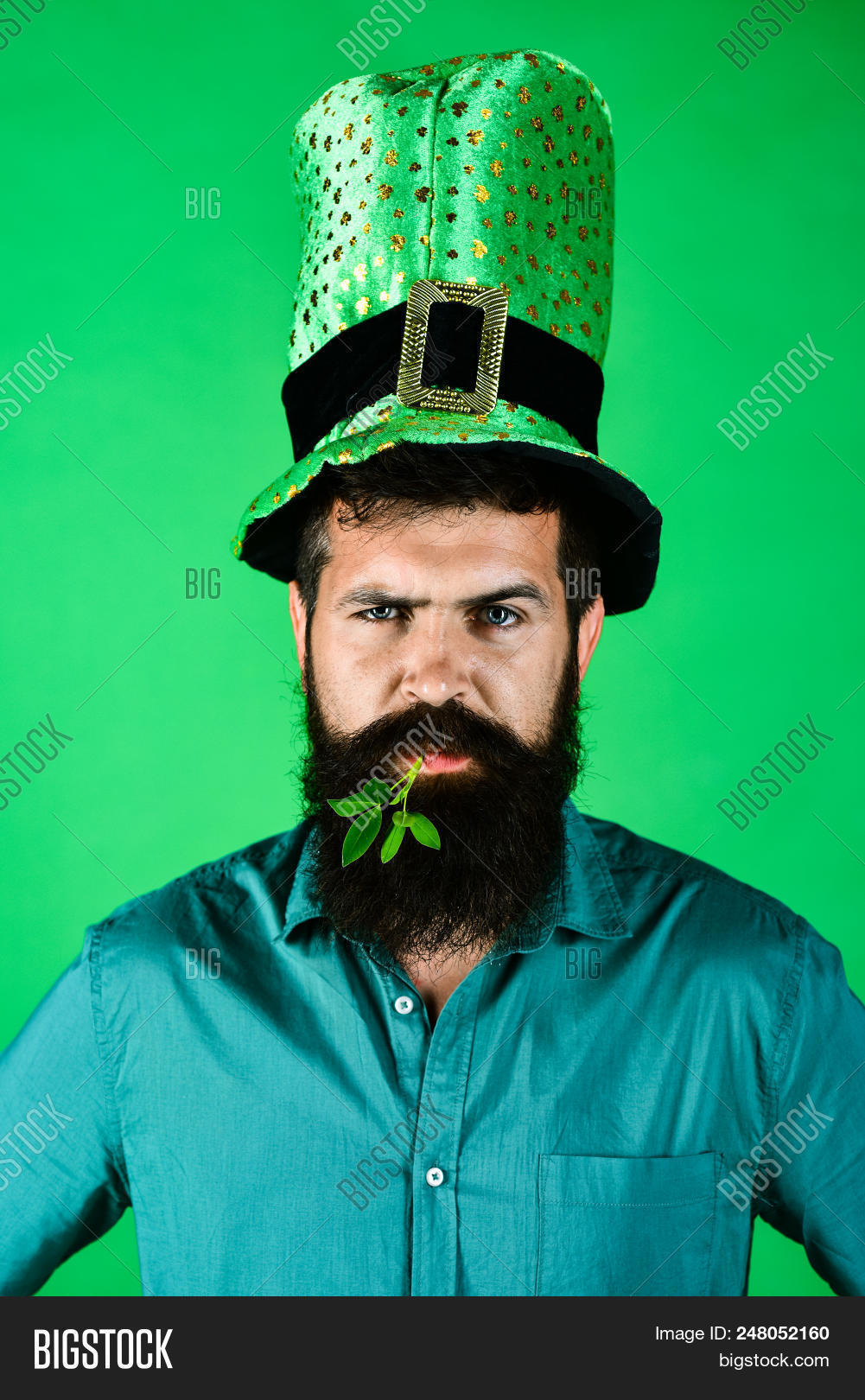 Bearded Man Green Men Image & Photo (Free Trial) | Bigstock