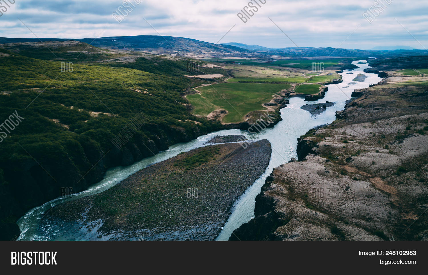 Aerial View River Image & Photo (Free Trial) | Bigstock