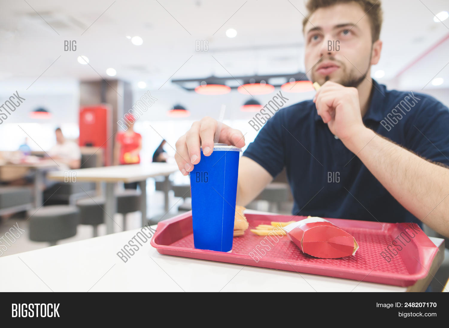 Man Sitting Table Image & Photo (Free Trial) | Bigstock