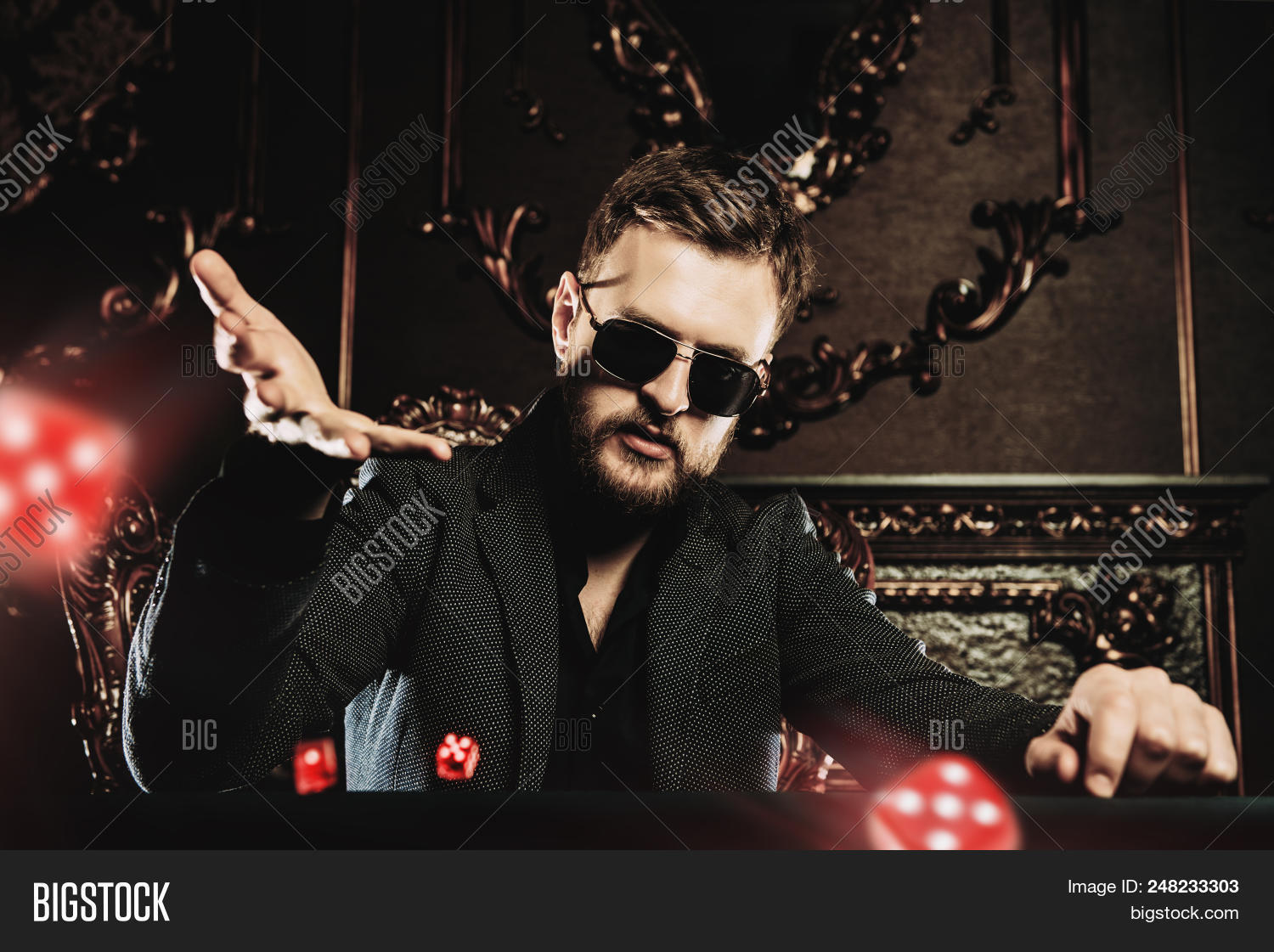 Gambler Man Game Table Image & Photo (Free Trial) | Bigstock