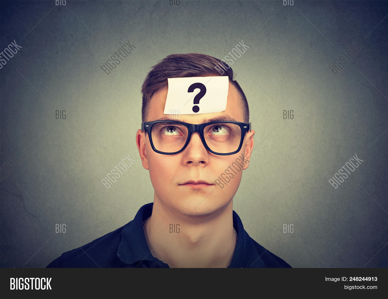 Thinking Man Question Image & Photo (Free Trial) | Bigstock