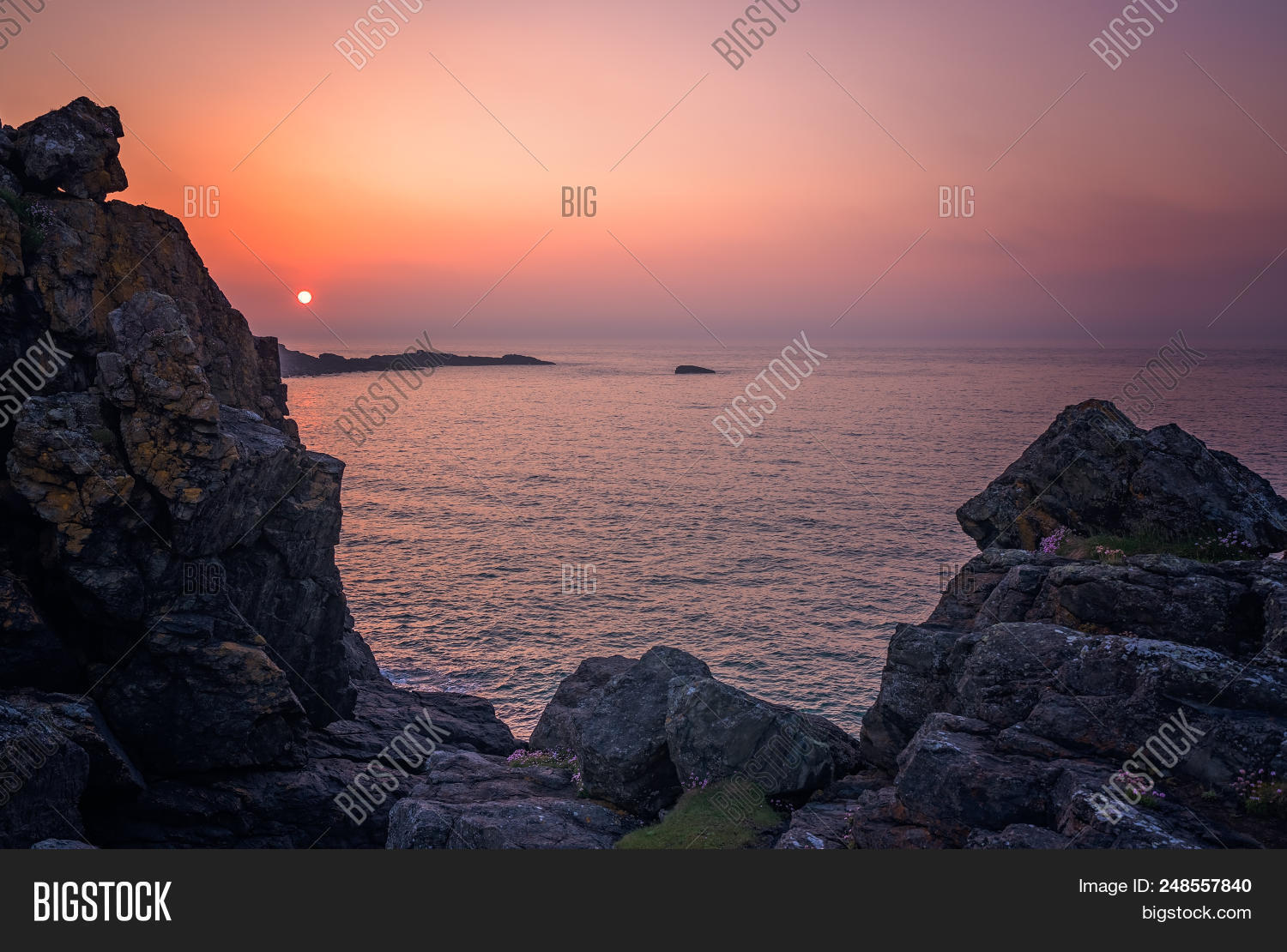 Sunset Over Cornish Image & Photo (Free Trial) | Bigstock