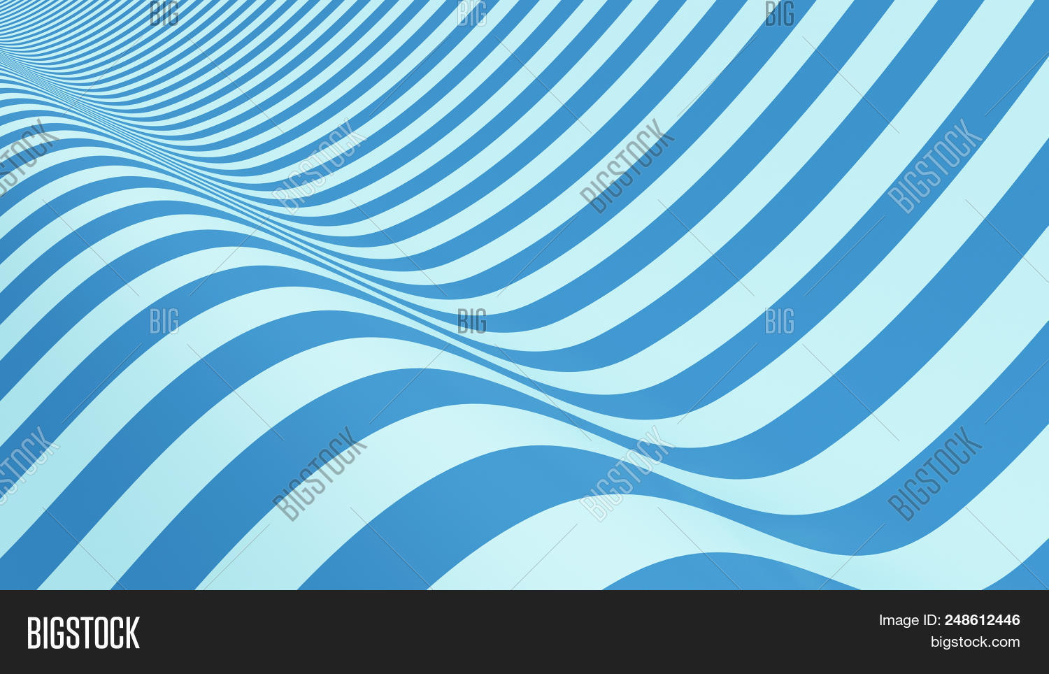 Blue Striped. Wavy Image & Photo (Free Trial) | Bigstock