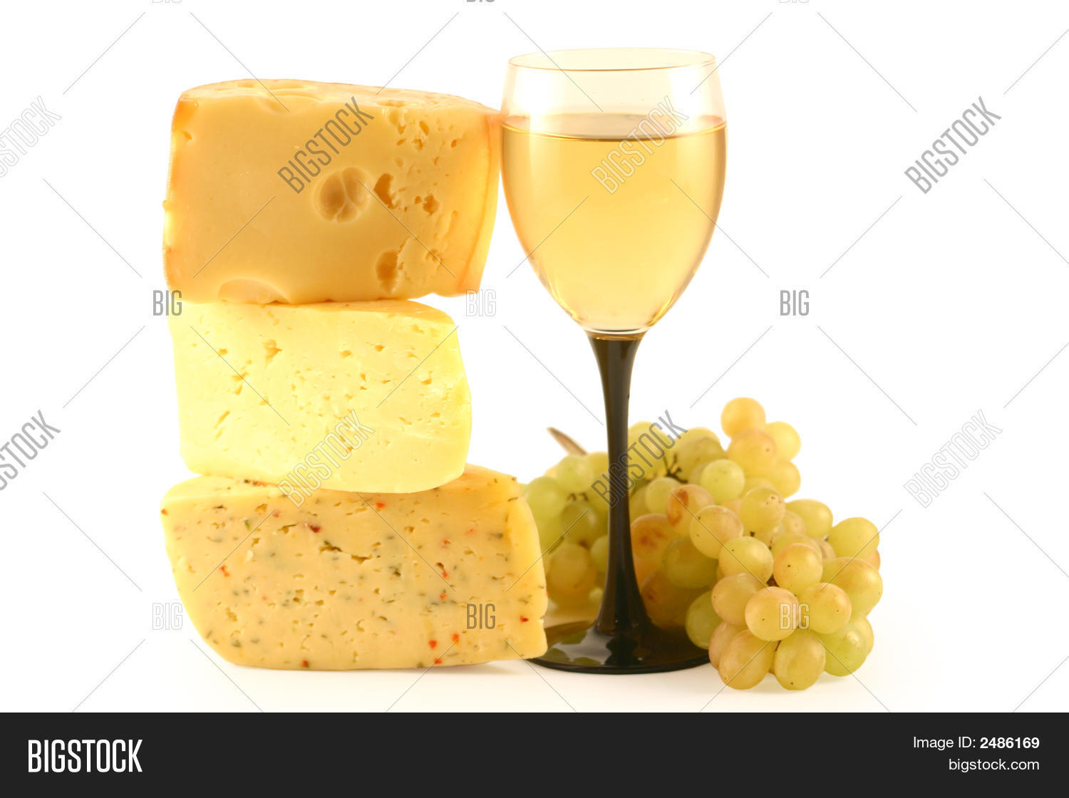 Grapes, Cheese Glass Image & Photo (Free Trial) | Bigstock