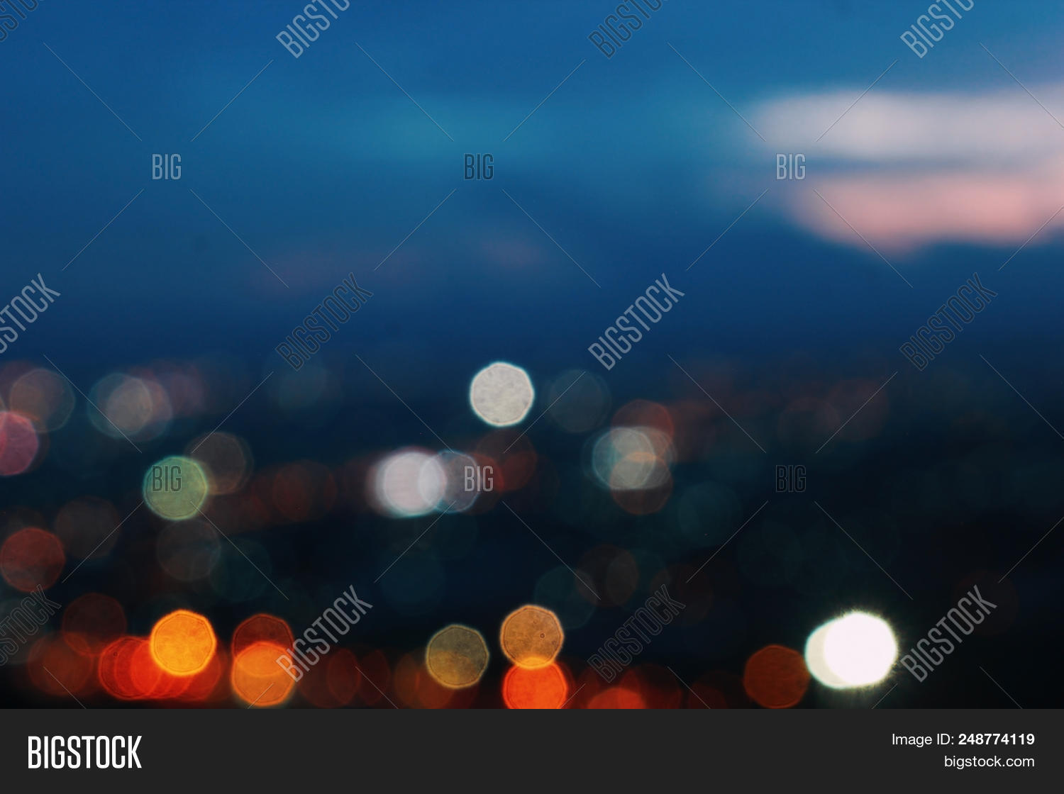 Night Light Blue City Image & Photo (Free Trial) | Bigstock
