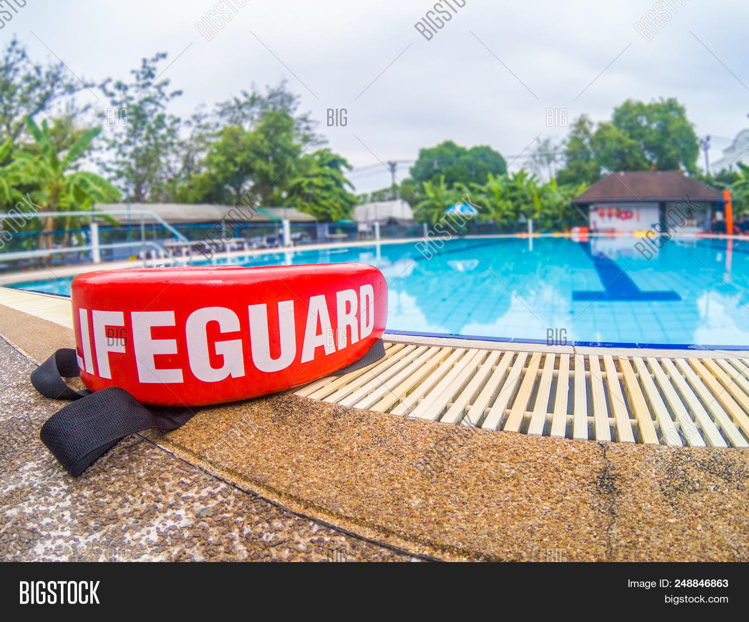 Pool Lifeguards Red Image & Photo (Free Trial) | Bigstock