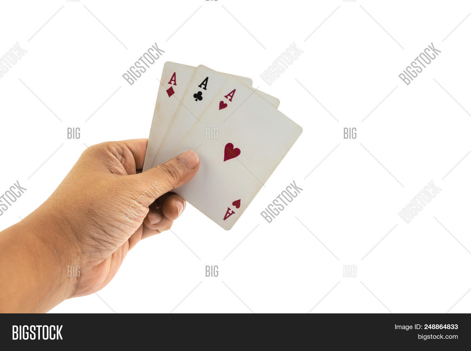 Ace Hand Man Isolated Image & Photo (Free Trial) | Bigstock