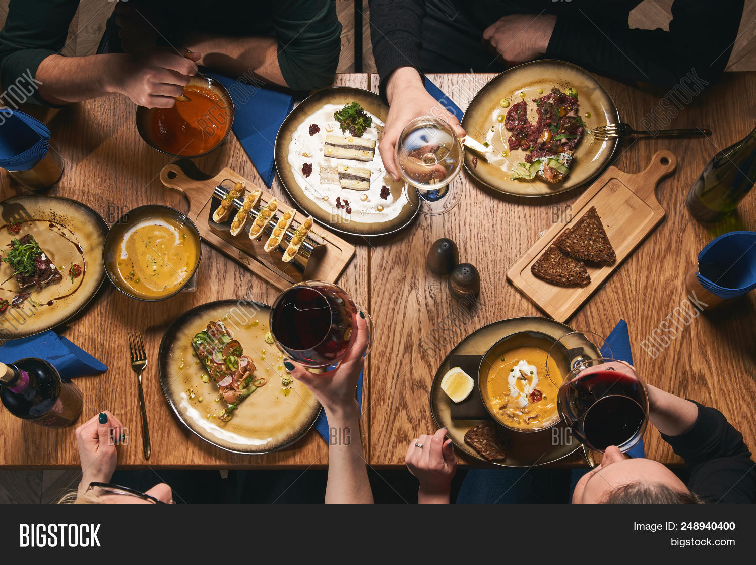 Table Food Top View. Image & Photo (Free Trial) | Bigstock