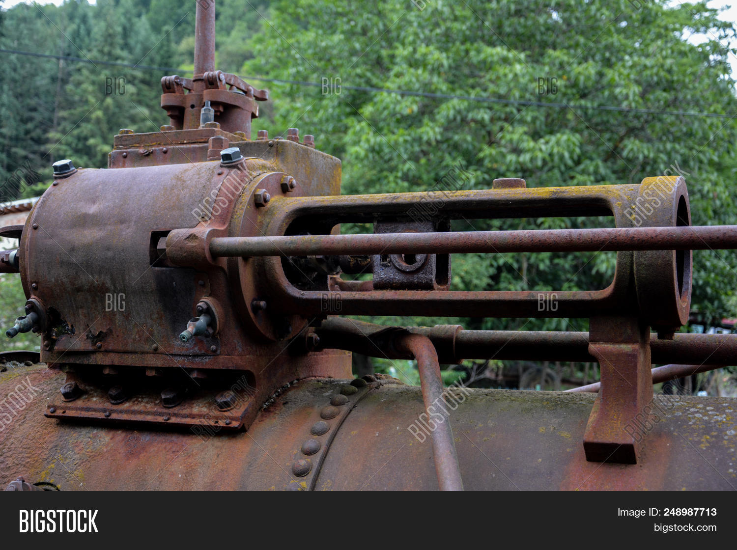 Old Rustic Steam Train Image & Photo (Free Trial) | Bigstock