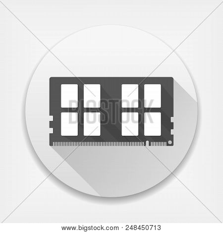 Ddr4 Ram Flat Icon. Vector & Photo (Free Trial) | Bigstock