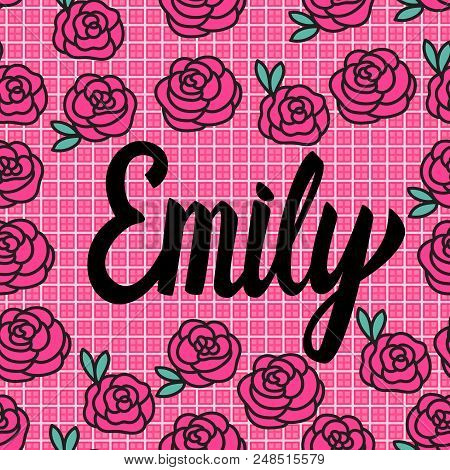 Emily Name Card Vector & Photo (Free Trial) | Bigstock