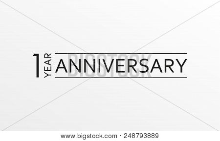 1 Year Anniversary Vector & Photo (Free Trial) | Bigstock
